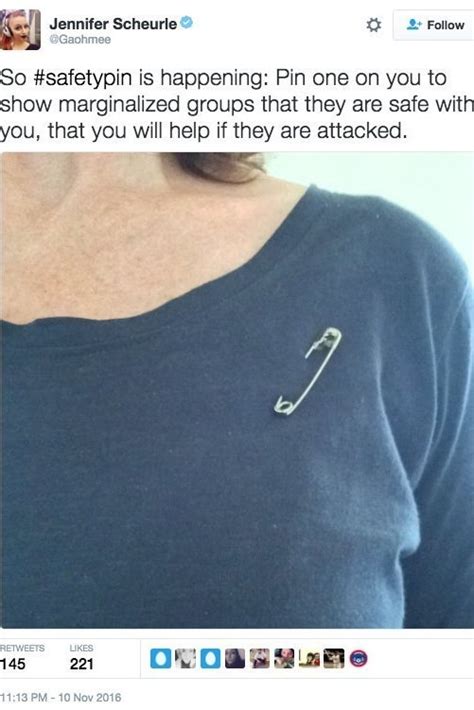 People Are Wearing Safety Pins In Solidarity After The Us Election