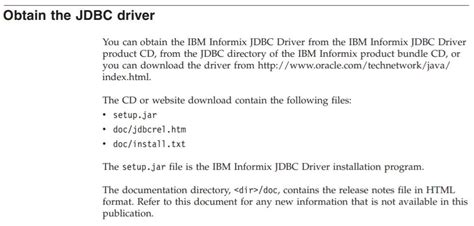 Jdbc Driver Download Informix