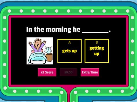 Daily Routines Quiz Gameshow Quiz Daily Routines Quiz Gameshow Quiz