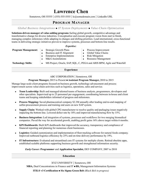 Program Manager Cv Examples Coverletterpedia Program Manager Cv Examples Coverletterpedia