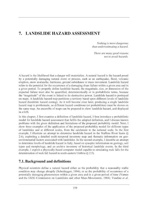 PDF Landslide Hazard Assessmentgeomorphology Irpi Cnr It Members Fausto PhD