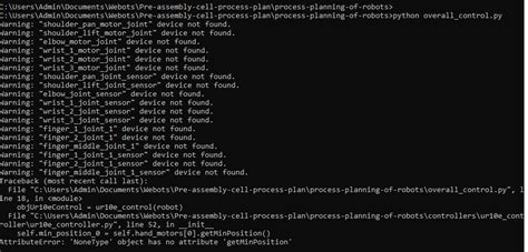 Error In The External Controller Of Multi Process Startup With Webots