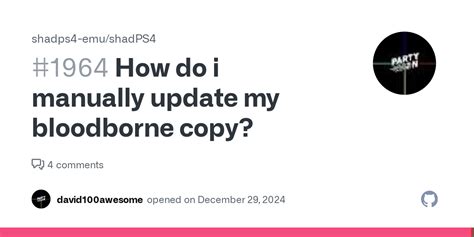 How Do I Manually Update My Bloodborne Copy Issue 1964 Shadps4