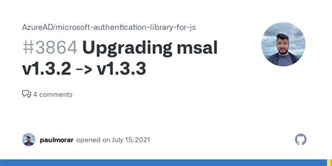Upgrading Msal V132 V133 · Issue 3864 · Azureadmicrosoft