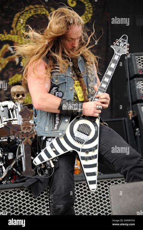 Singer Guitarist Zakk Wylde Of The Band Black Label Society Performs