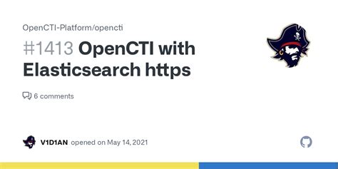 opencti with elasticsearch · issue 1413 · opencti platform