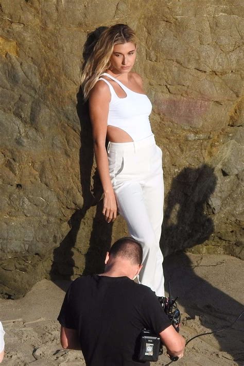 Hailey Baldwin Photoshoot On The Beach For Bare Minerals Cosmetics 37