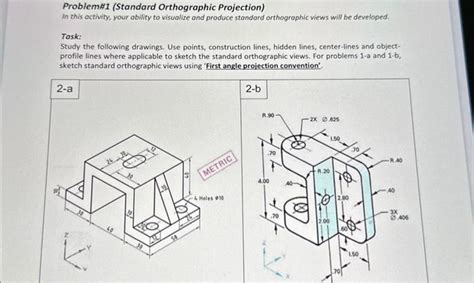 Problem1 Standard Orthographic Projection In This