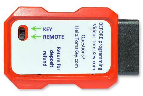Tom S Toyota Key Programmer™ Program Keys And Remotes