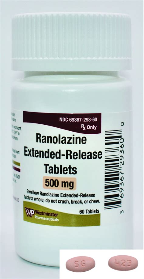 Ranolazine Extended Release Tablets Westminster Pharmaceuticals