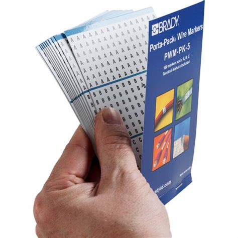 Buy Brady PWM PK 5 Wire Marker Page W Legend A B C Mega Depot