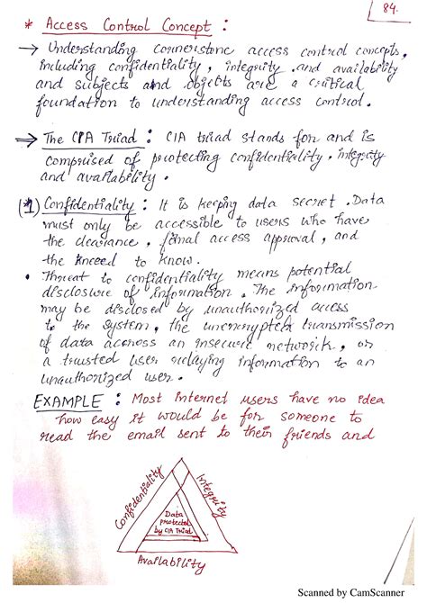 Access Control Notes For CSS Master Of Computer Applications Studocu