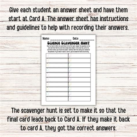 Science Scavenger Hunt Fun Interactive Classroom Activity Etsy