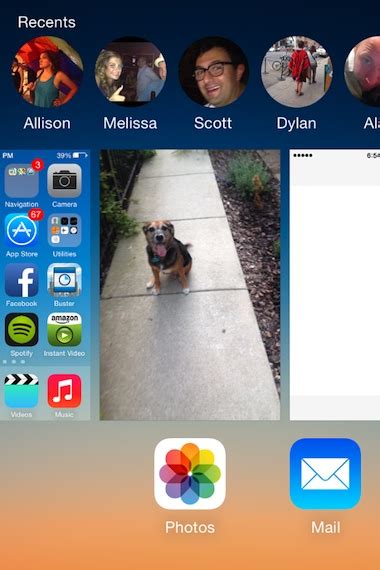 Multitaskings New Look In Ios 8 Quick Contacts Engadget