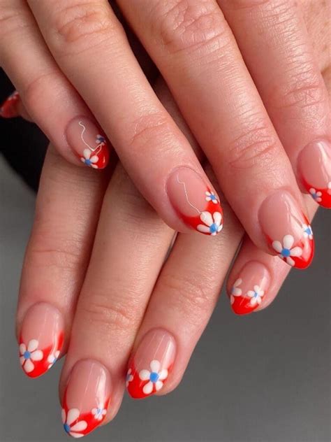 20 Chic Red French Tip Nails For A Sophisticated Look The Ka Edit