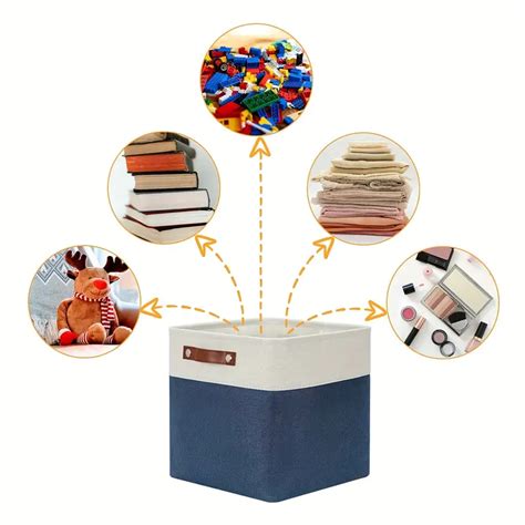 Open Storage Bins Fabric Storage Cubes Cube Stroage Bins Temu