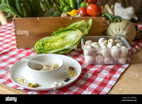 Dietary Supplements In The Form Of Tablets Or Powder As Opposed To