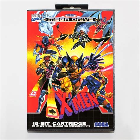 Sega MD games card Xmen 2 with box for Sega MegaDrive Video Game ...