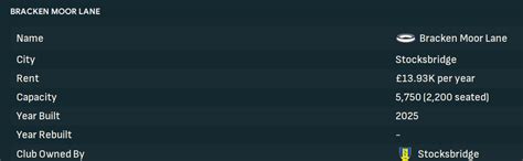Stadium Issuesbug Rfootballmanagergames