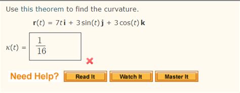 Solved Use This Theorem To Find The Curvature Chegg