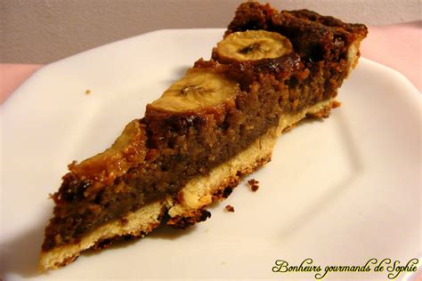 Tarte à la banane caramel et noix de coco Bonheurs gourmands de Sophie