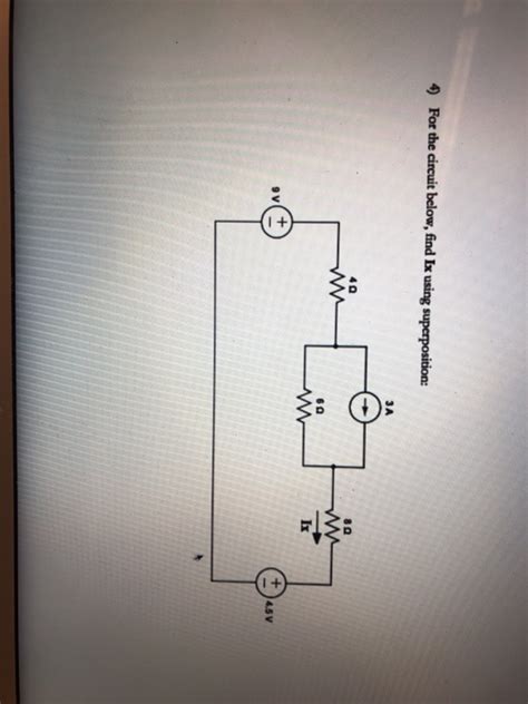 Solved For The Circuit Below Find Ix Using Chegg
