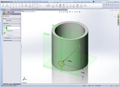 How To Cut Holes Throughout The Curved Surface Of A Cylinder Grabcad