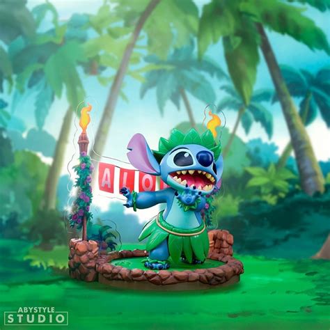 Lilo And Stitch Statue 1 10 Stitch Hula Dance 10 Cm Planet Fantasy