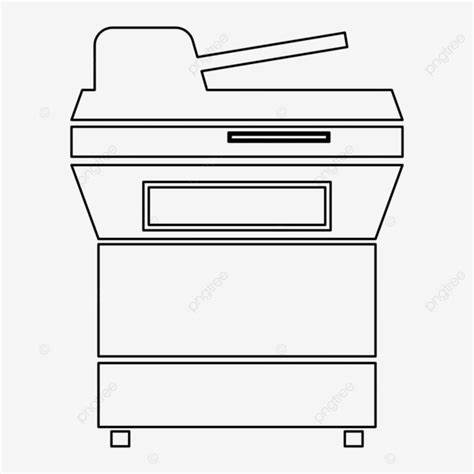 Multifunction Printer Or Automatic Copier Icon Print Copier Device