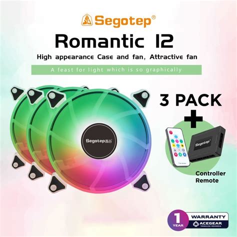 Jual Segotep Fan Casing Romantic 12 Argb 3in1 1200rpm With Remote Controller Shopee Indonesia
