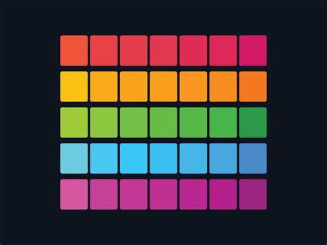 Color Palette Set Design Template Multi Color 44008951 Vector Art At