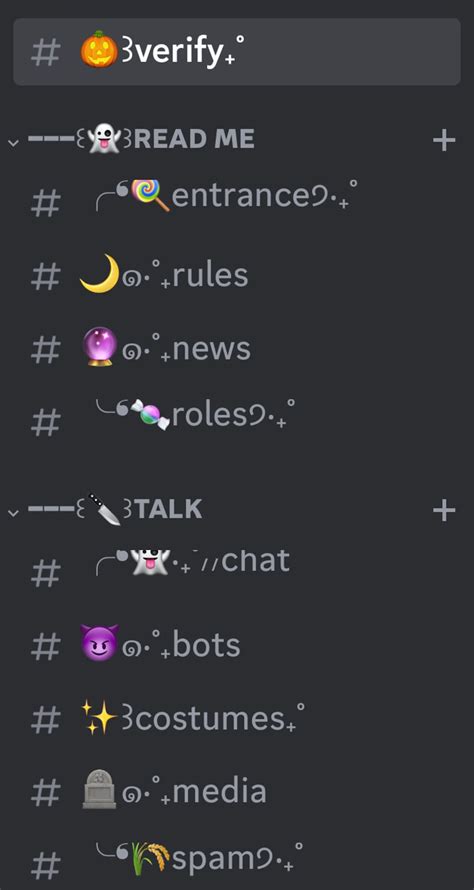Halloween Discord Server Template For Twitch Streamer Spooky Fall Aesthetic Discord Cute And