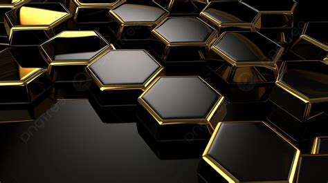 3d، أدى أدى، تصوير، بسبب، السداسيات، إلى داخل، الأسود، أيضا، Gold نسيج