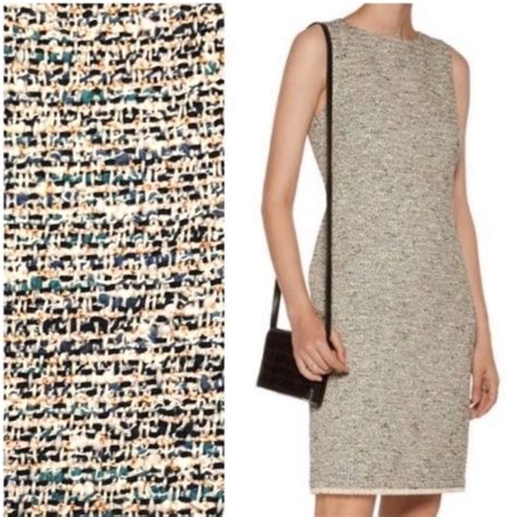 Theory Dresses Theory Betty 2r Tweed Dress Sz 6 Muticolor Fleck