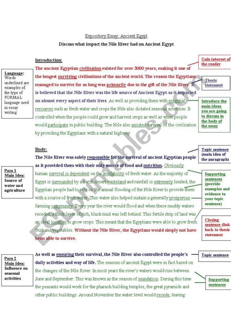 Essay Structure How To Write An Essay Esl Worksheet By Conkerthecat