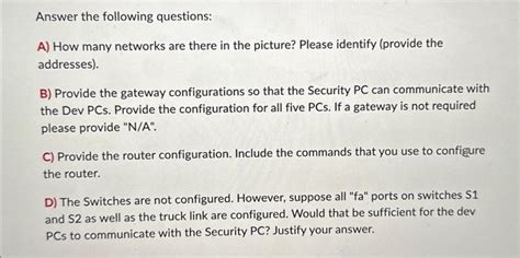 solved consider the following network the packet tracer