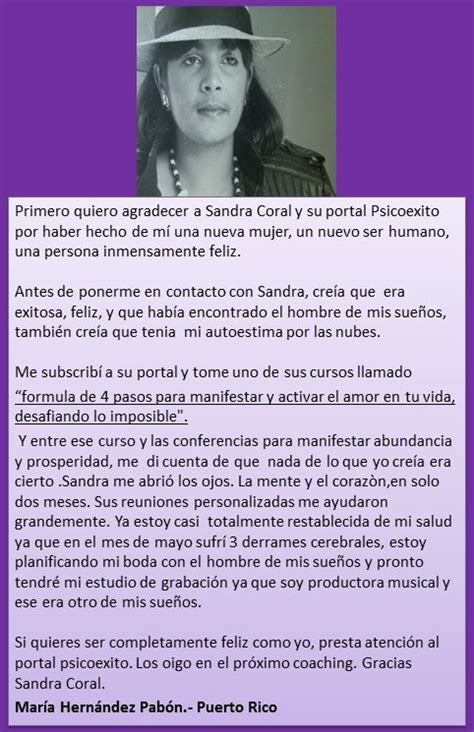 Testimonios Portal Psicoexito