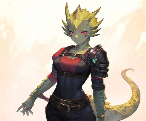 Lizard Girl 12 By Veiels On Deviantart
