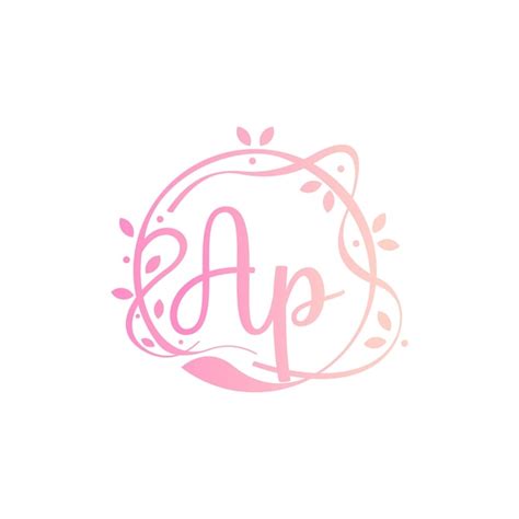 Premium Vector A P Ap Beauty Vector Initial Logo Handwriting Logo Of Initial Signature Wedding