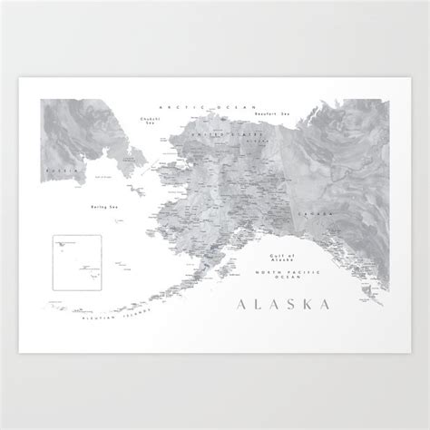 Alaska Map Detailed