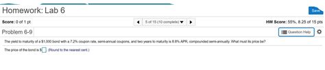 Solved Homework Lab 6 Save Score 0 Of 1 Pt 5 Of 15 10