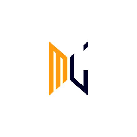 ML Letter Logo Creative Design With Vector Graphic ML Simple And Modern Logo Vector