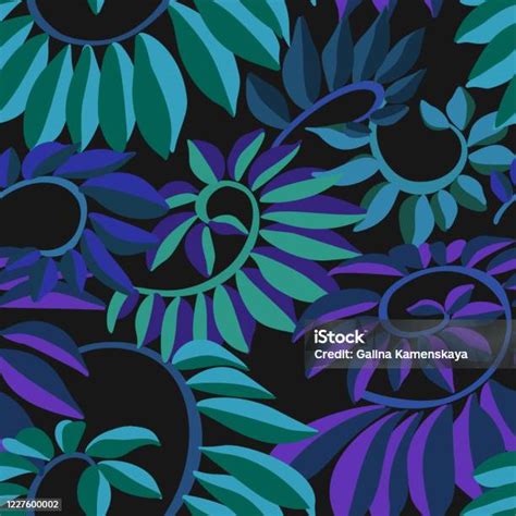 식물 장식 양식에 일치시키는 장식 잎 추상적인 기하학적 모양으로 만들어진 자연 원활한 패턴 직물 과 직물 디자인 패션 질감 0명에 대한 스톡 벡터 아트 및 기타 이미지