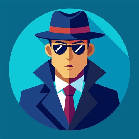 Premium Vector Flat Vector Illustration Of An Agent