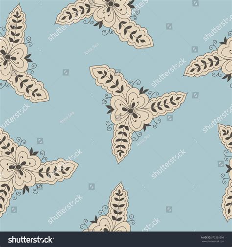 Indian Seamless Pattern Vextor Fashion Ethnic Stock Vector Royalty