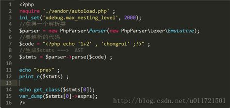 使用php Parser生成ast抽象语法树php Php Parser节点类型 Csdn博客