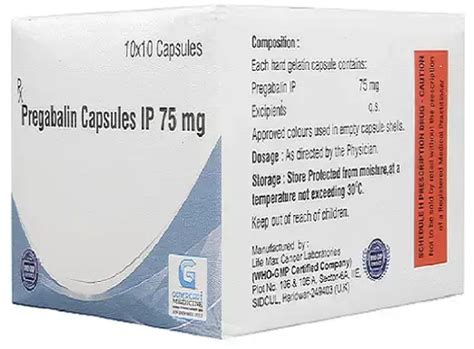 Lyrica Pregabalin Capsule Silk Pharmacy