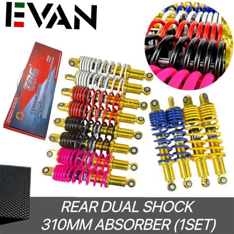 EVAN PH 310mm Rear Dual Shock 1 Set Absorber For Xrm Wave Tmx Smash
