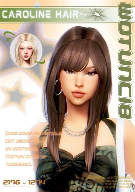 Caroline Hair Wotunciba In 2024 Sims4 Clothes Just In Case