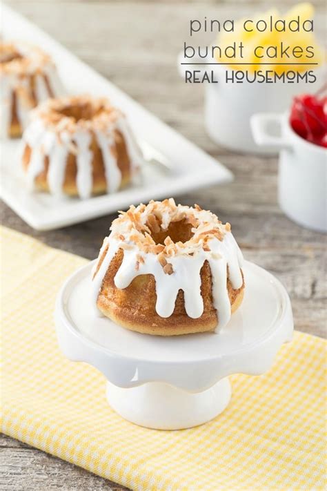 Pina Colada Bundt Cakes ⋆ Real Housemoms
